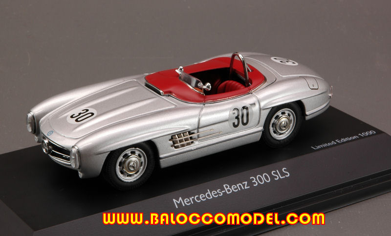 Modellino auto scala 1:43 Schuco MERCEDES 300 SLS N.30 P.O SHEA SCCA ...