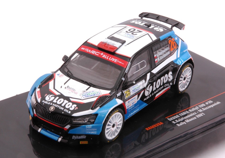Modellino auto rally scala 1:43 Ixo Model SKODA FABIA RALLY2 EVO N.26 ...