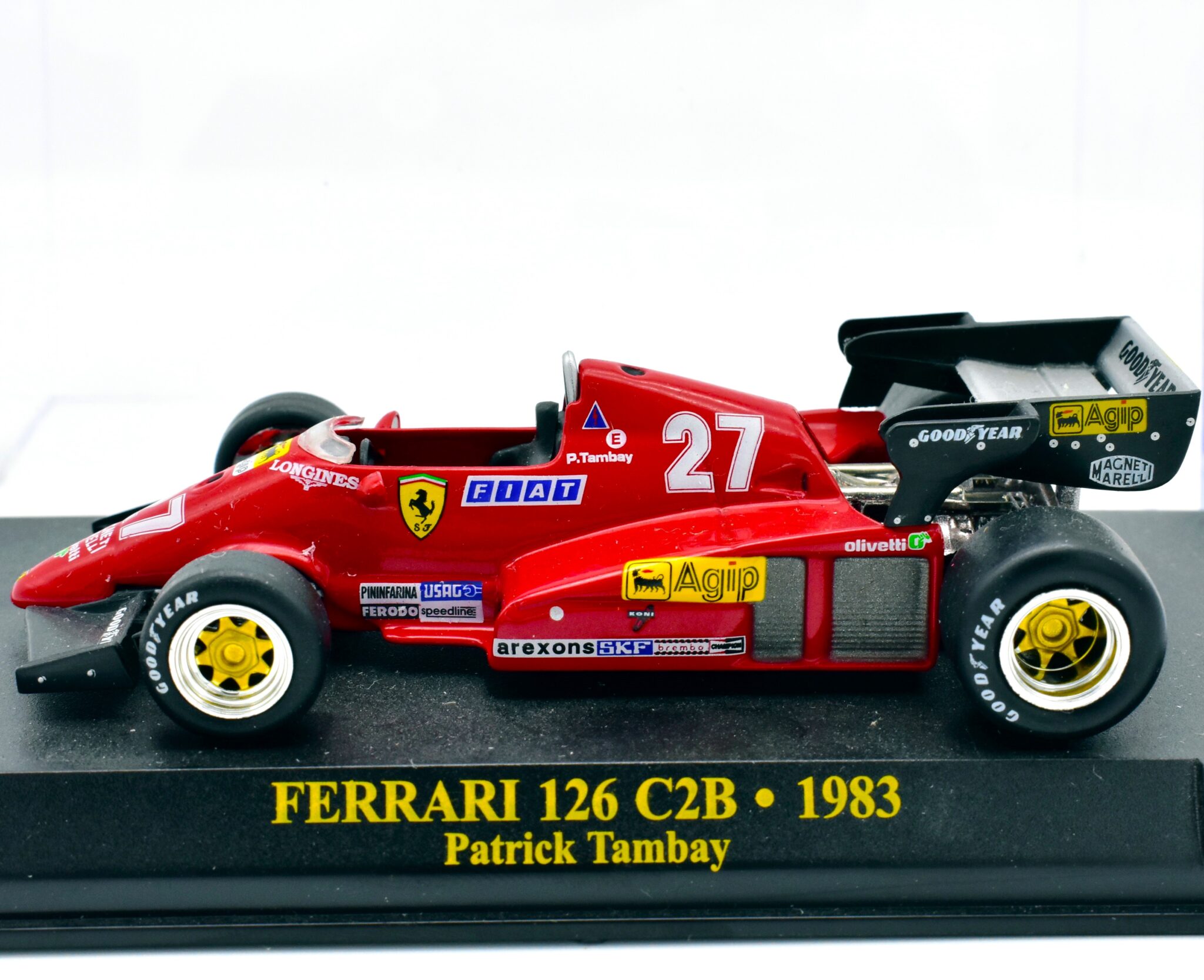 Modellini Ferrari f1 scala 1/43 formula 1 auto collezione 126 C2B tambay 1983 - Arcadia Modellismo