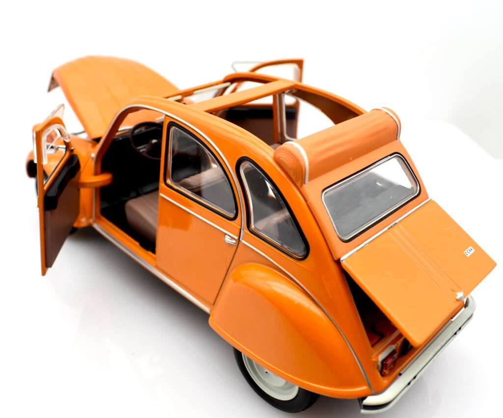 modellini auto scala 1:24 Citroen 2 CV 4 quattroruote collection ...