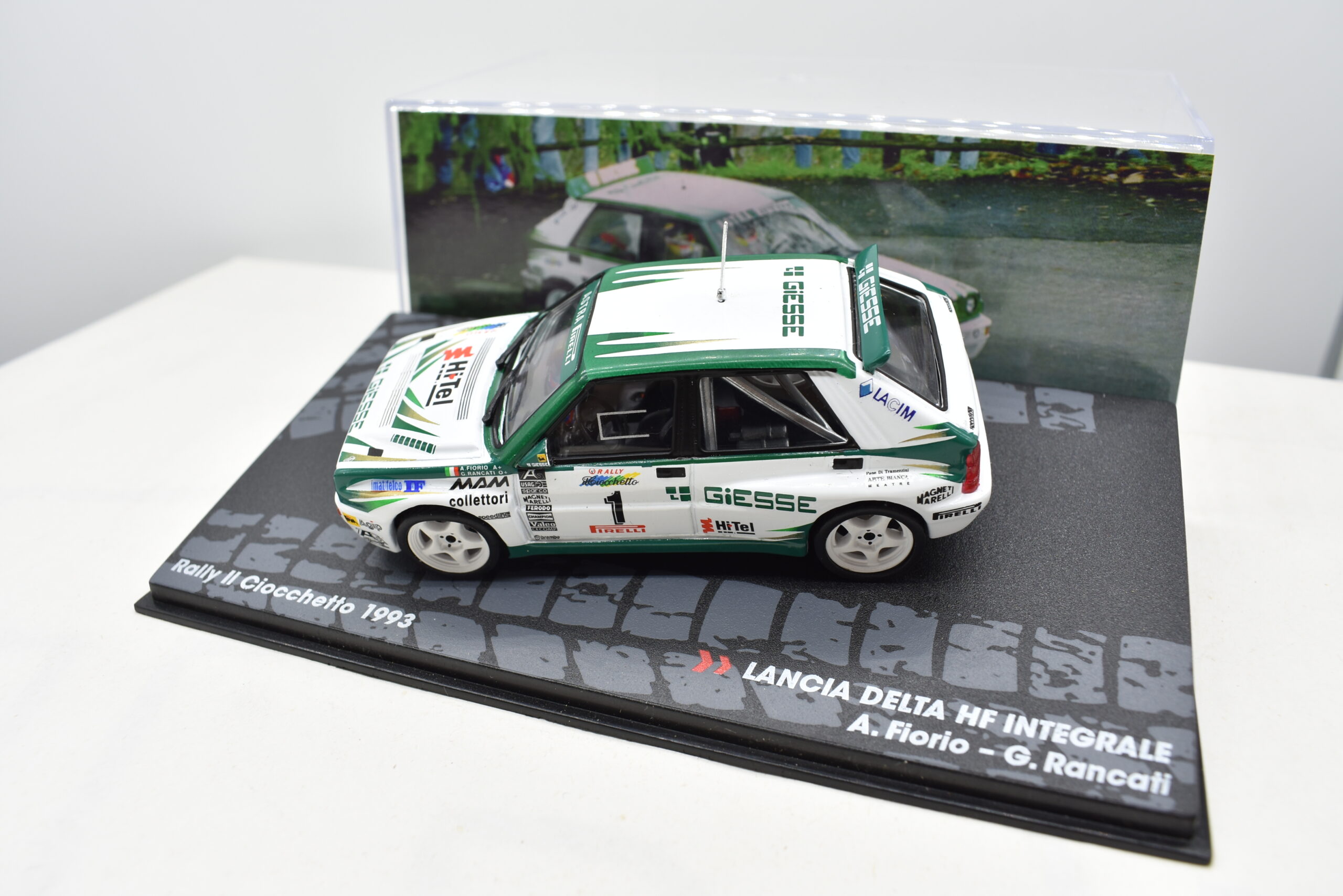 modellino auto rally scala 1:43 Lancia delta integrale collezione ...