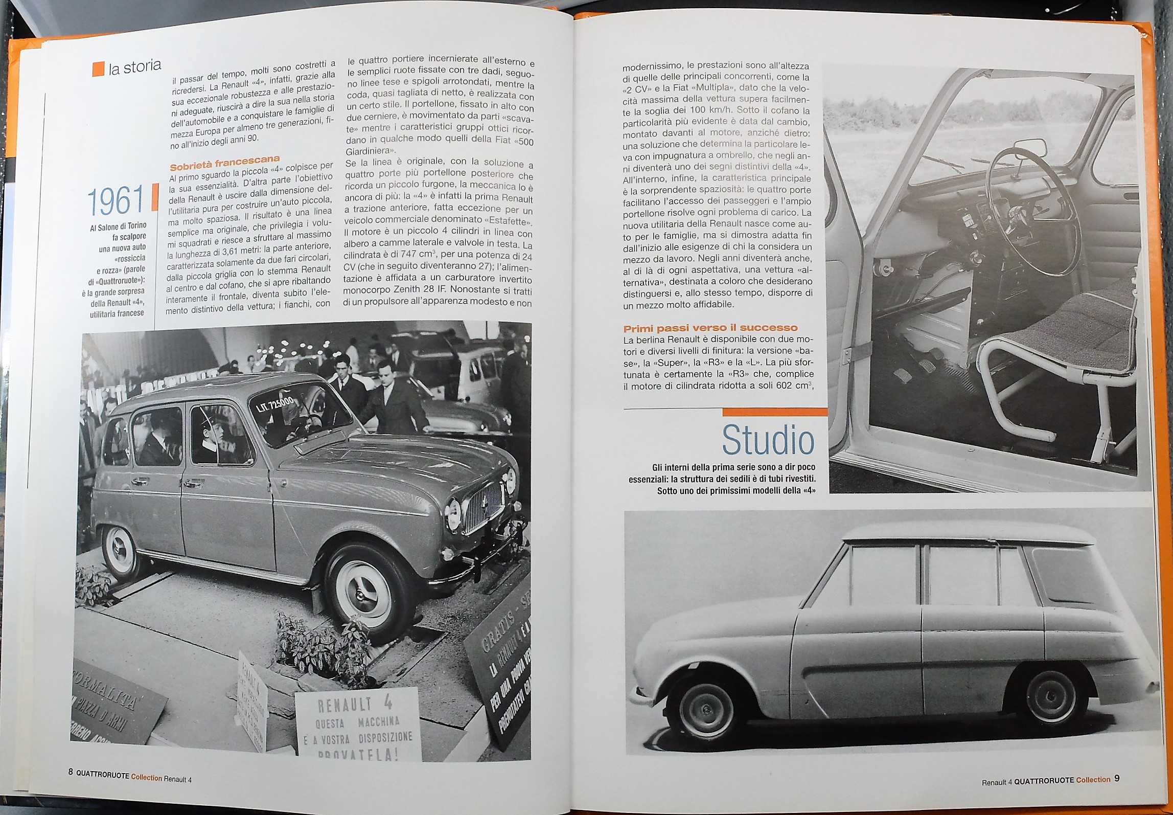 fascicolo Quattroruote Collection RENAULT 4 modellino auto 1:24 libro ...