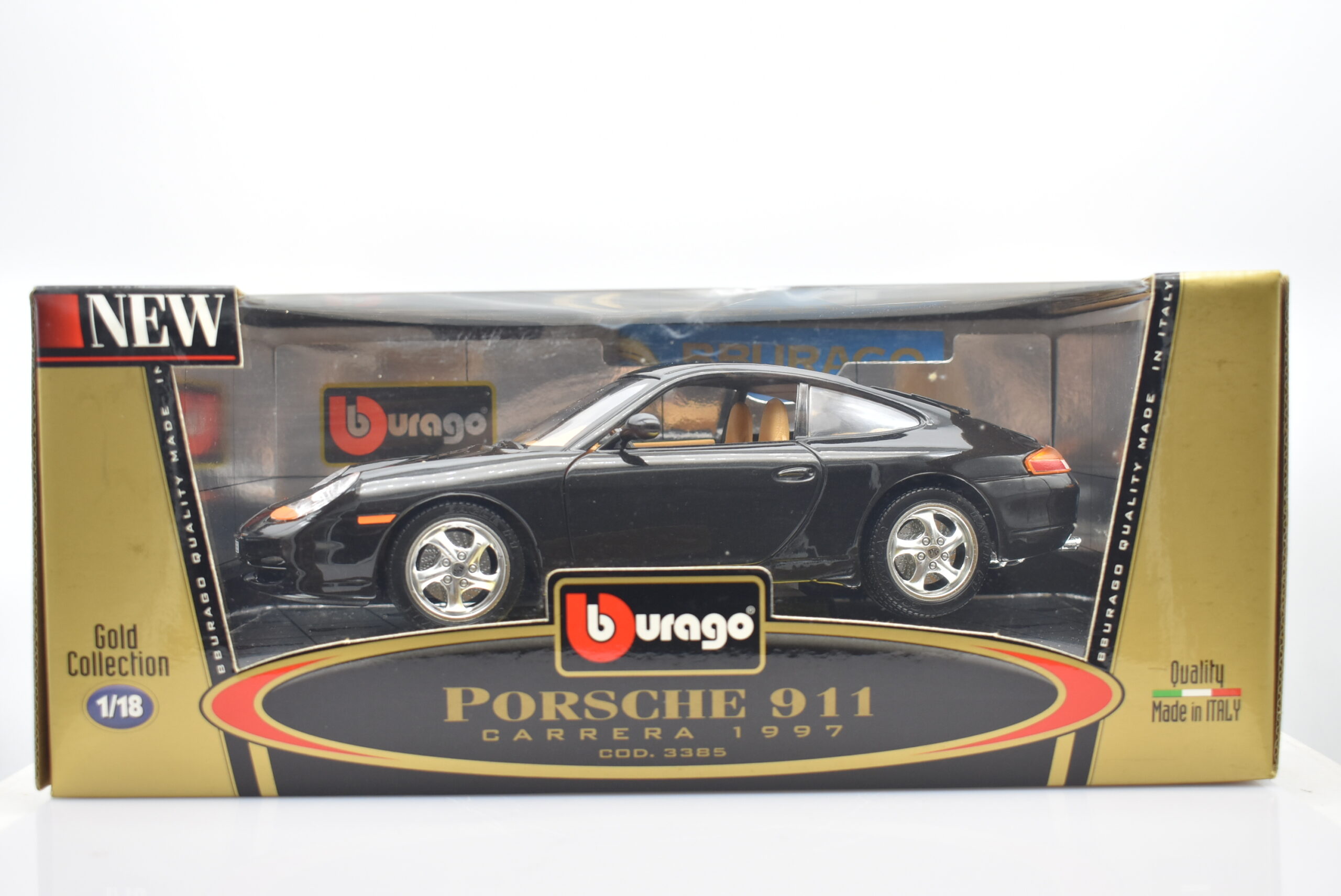 Modellino auto PORSCHE 911 CARRERA scala 1:18 Burago diecast modellismo ...