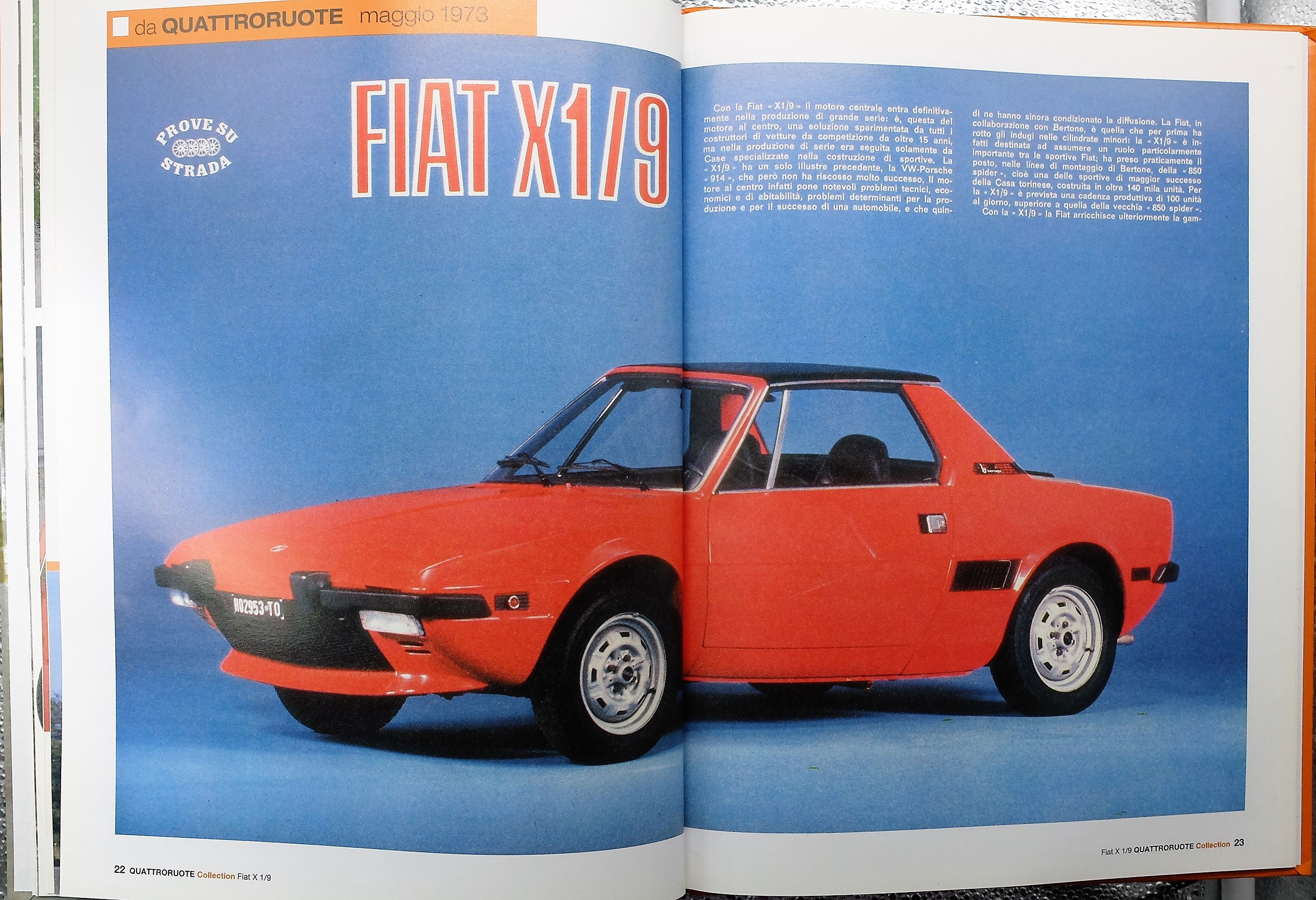 fascicolo Quattroruote Collection FIAT X 1/9 modellino auto 1:24 libro ...