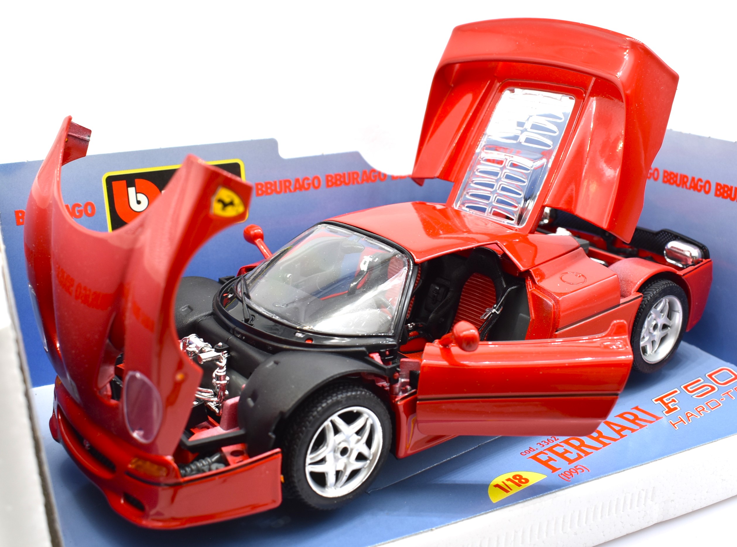 Modellino auto scala 1:18 Ferrari F50 Hard Top Burago diecast modellismo da collezione - Arcadia ...