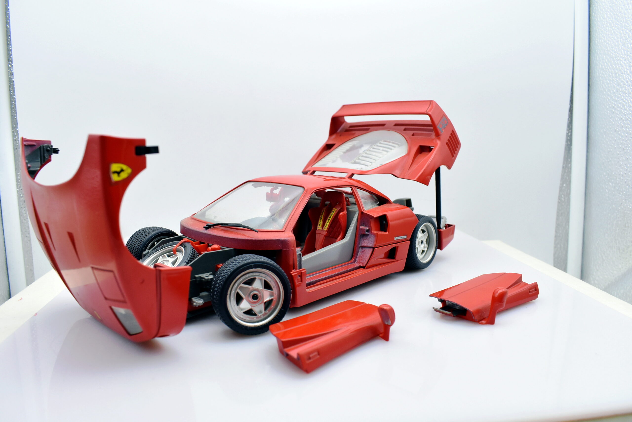 Modellino auto scala 1:18 Ferrari F40 Burago diecast modellismo statico ...