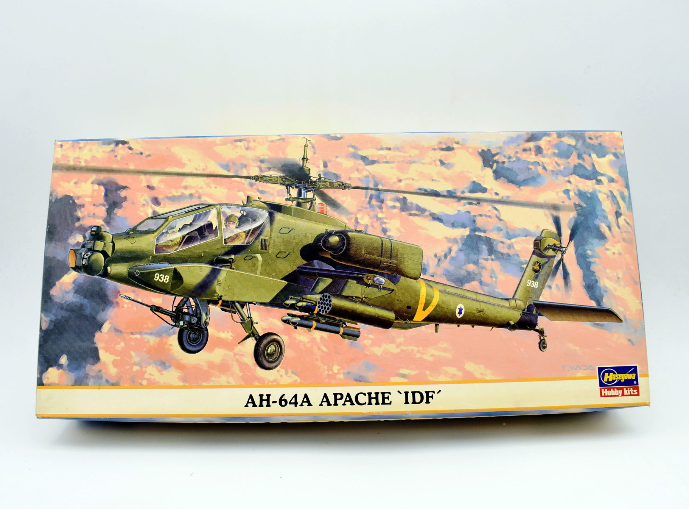Modellino model kit montaggio elicottero AH-64A APACHE IDF hasegawa ...