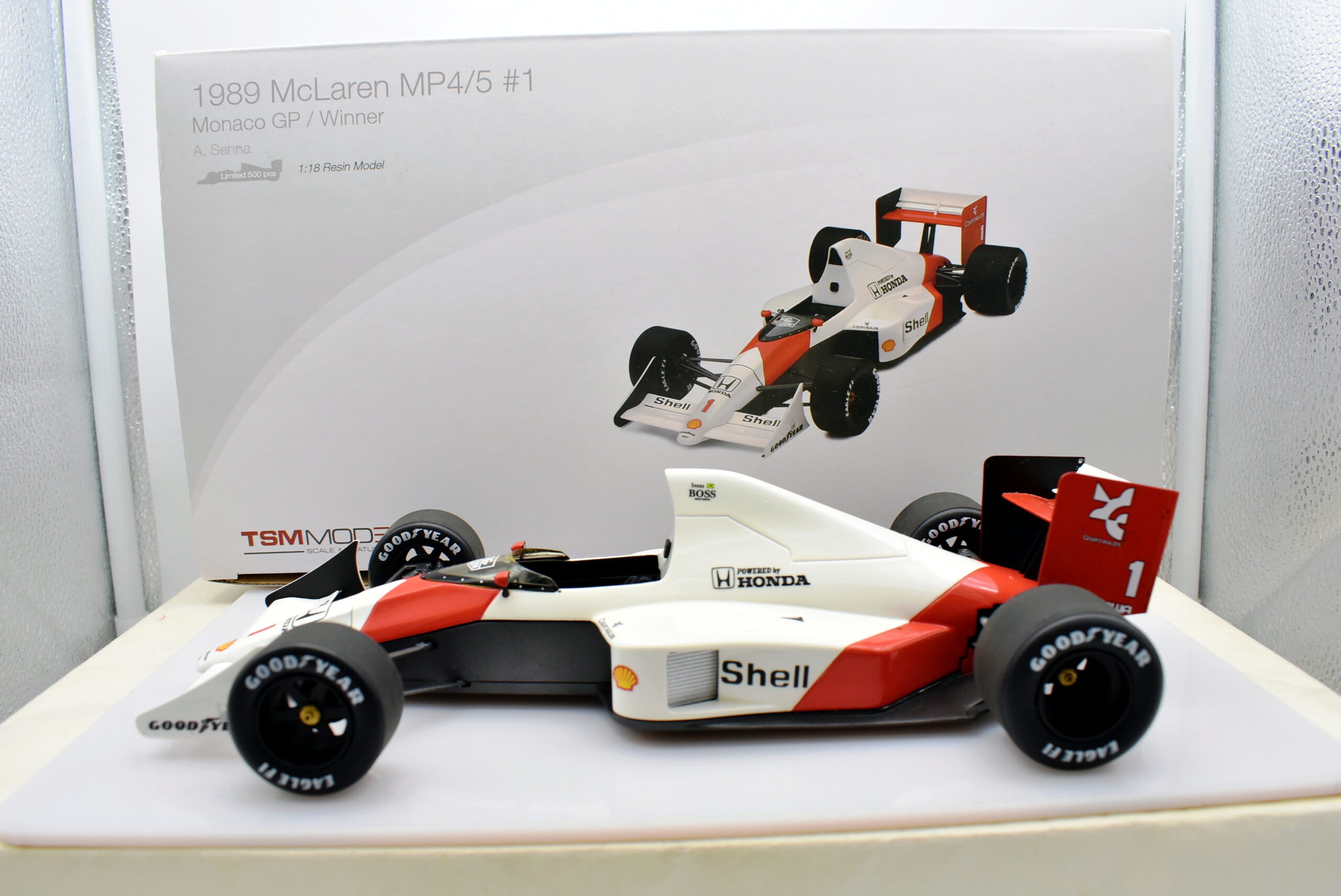 Modellini auto FORMULA 1 scala 1:18 mclaren MP4/5 SENNA Monaco gp TSM ...